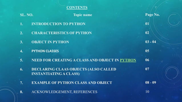 Object In Python Tells About Object Oriented Programming In Python Ppt