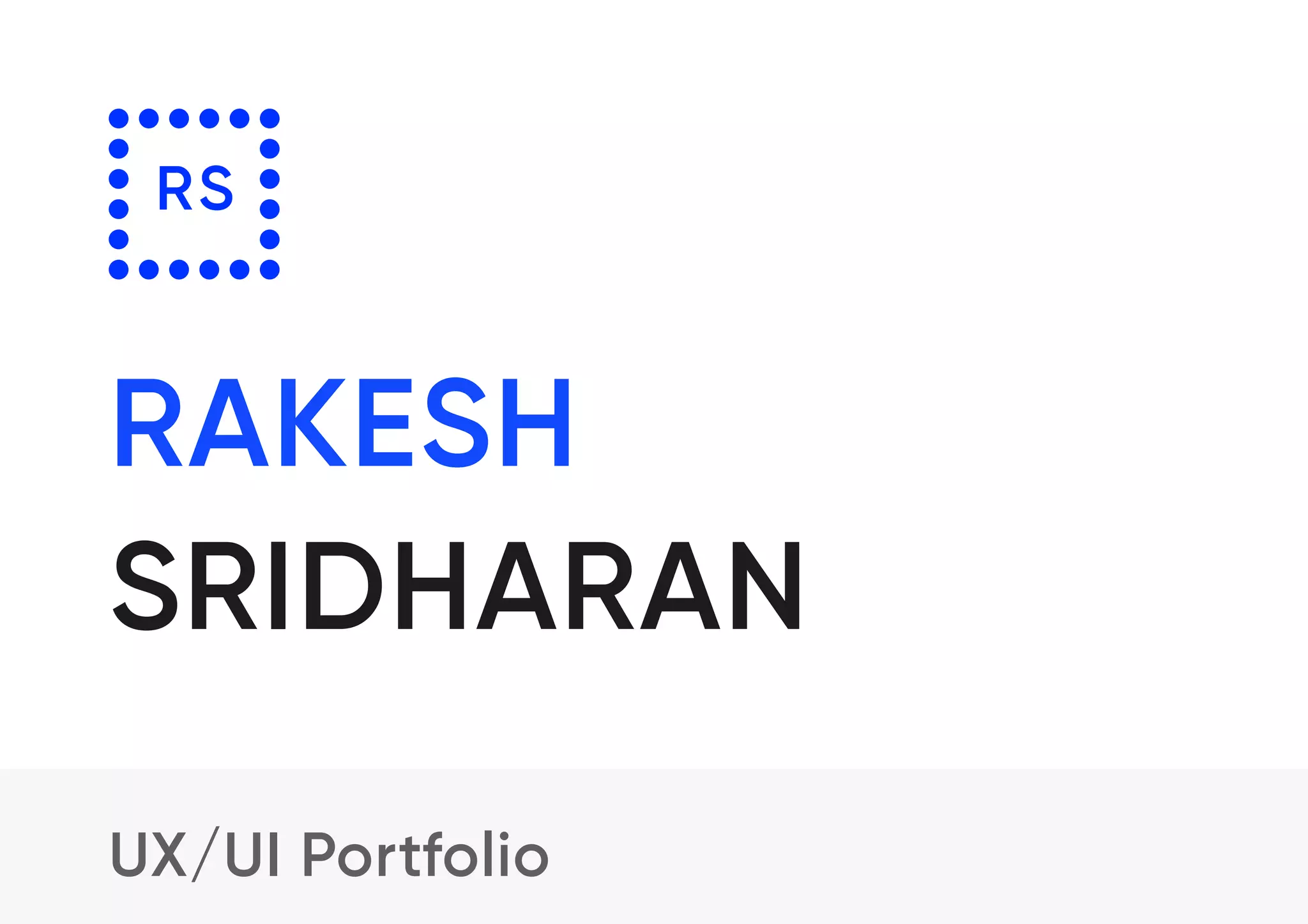 Rakesh UX/UI Portfolio | PPT