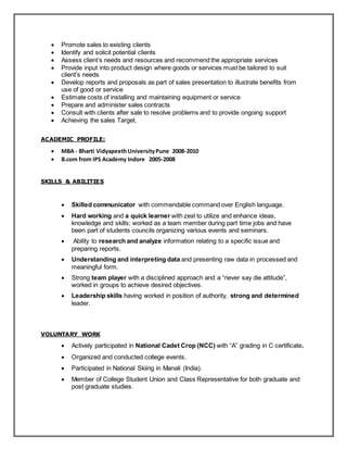 Marketing Manager With over 5 year Experience | DOCX | Sales | Business