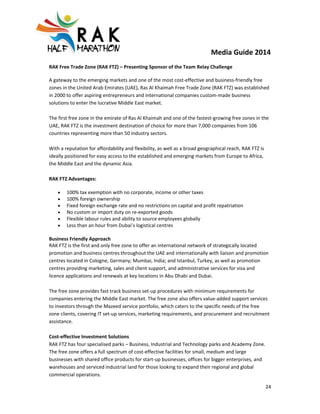 RAK HalfMarathon 2014 mediaguide | PDF