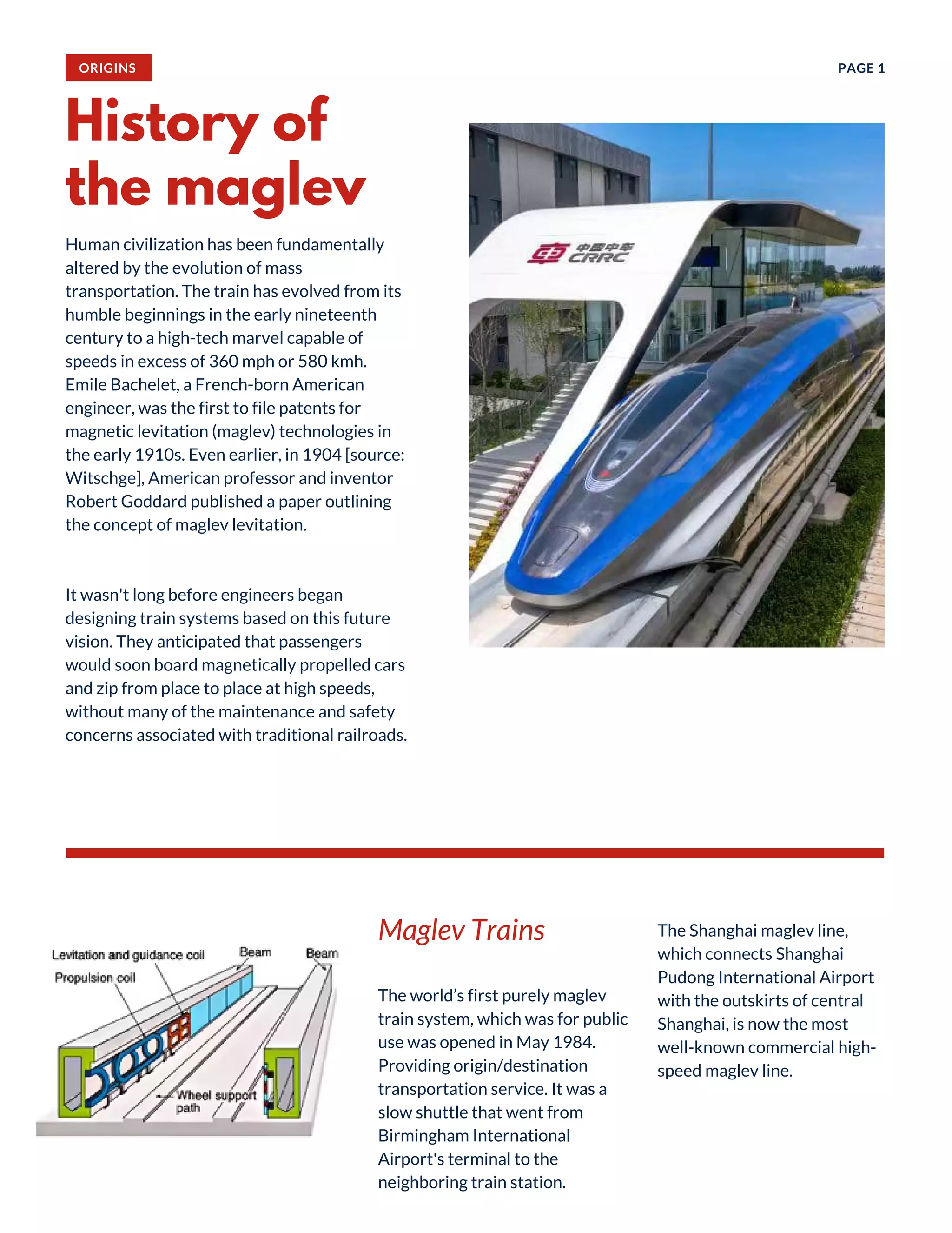 Straight out of Science Fiction: The Maglev | PDF