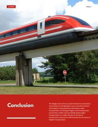 Straight out of Science Fiction: The Maglev | PDF