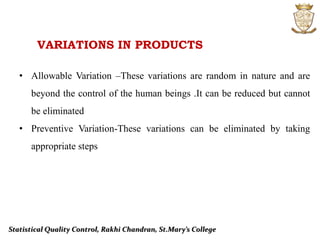 Statistics:QUALITY CONTROL | PPT