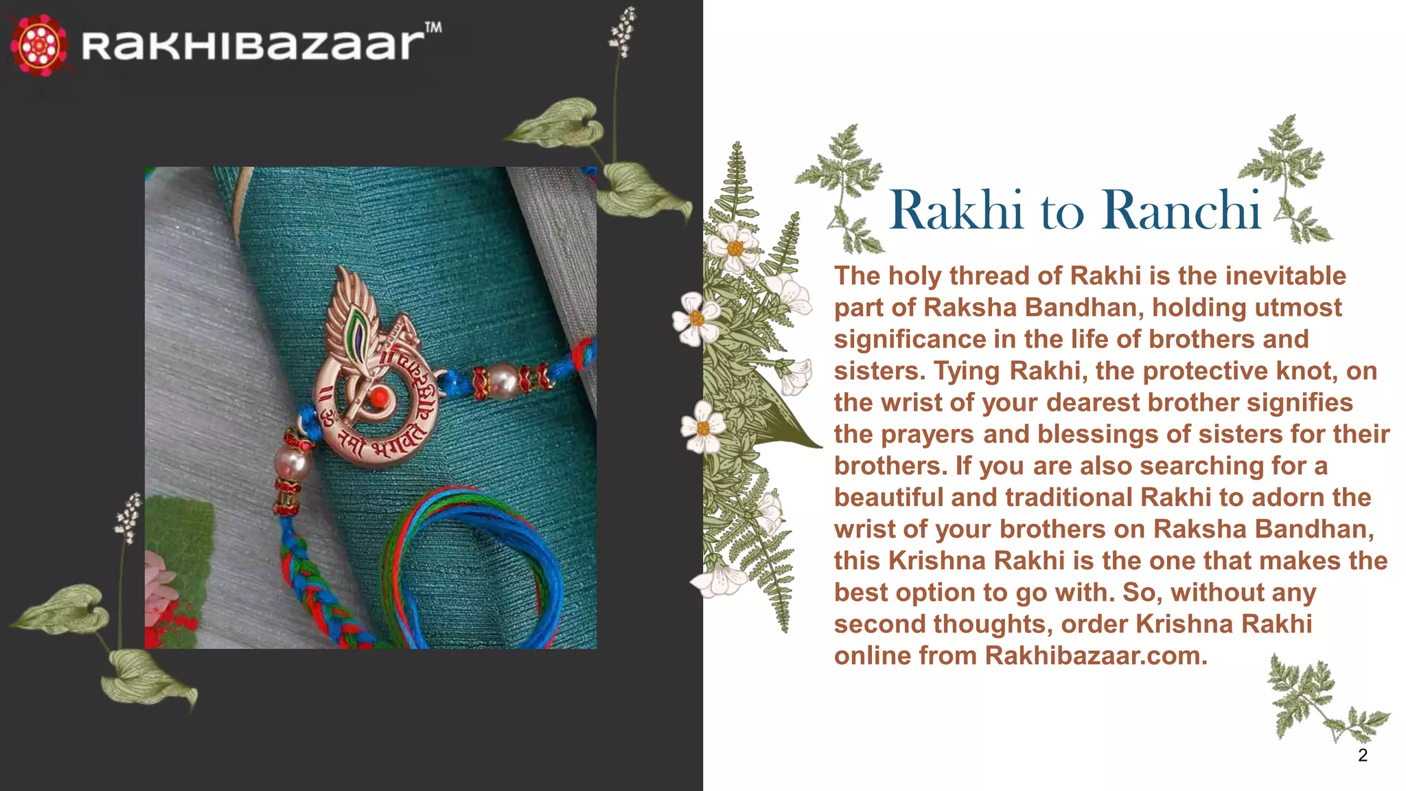Rakhi Delivery in indian small city's. rakhibazaar.com.pdf | Hinduism | Religion & Spirituality