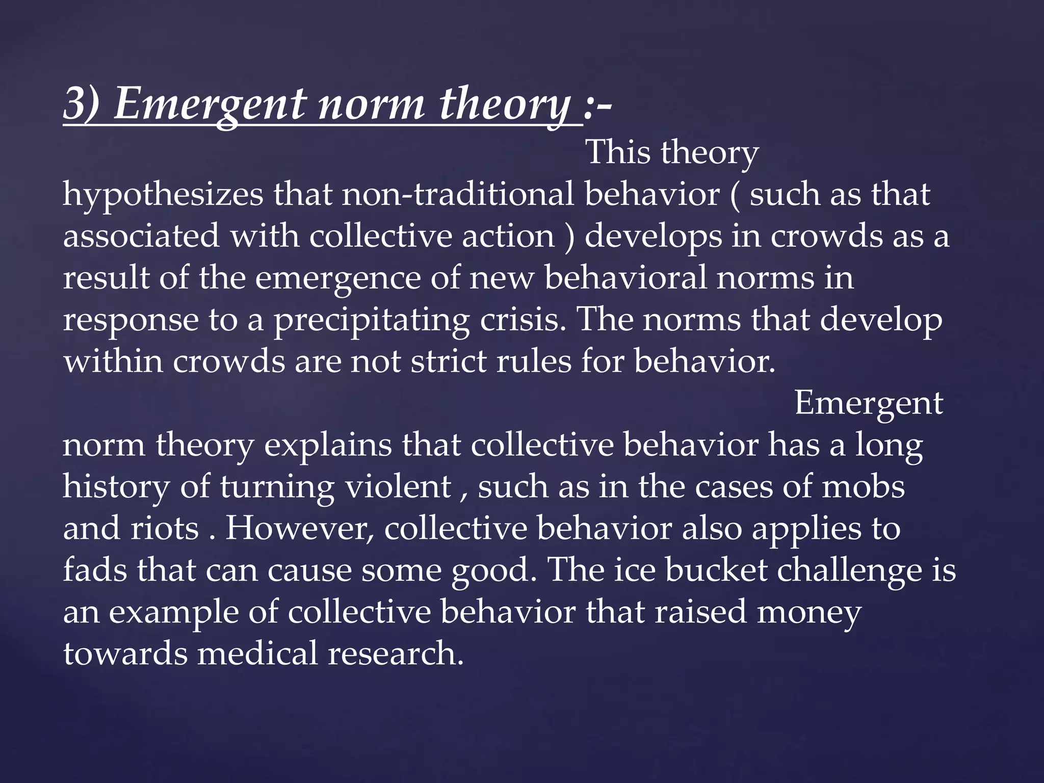 Collective behavior and its theories | PPTX