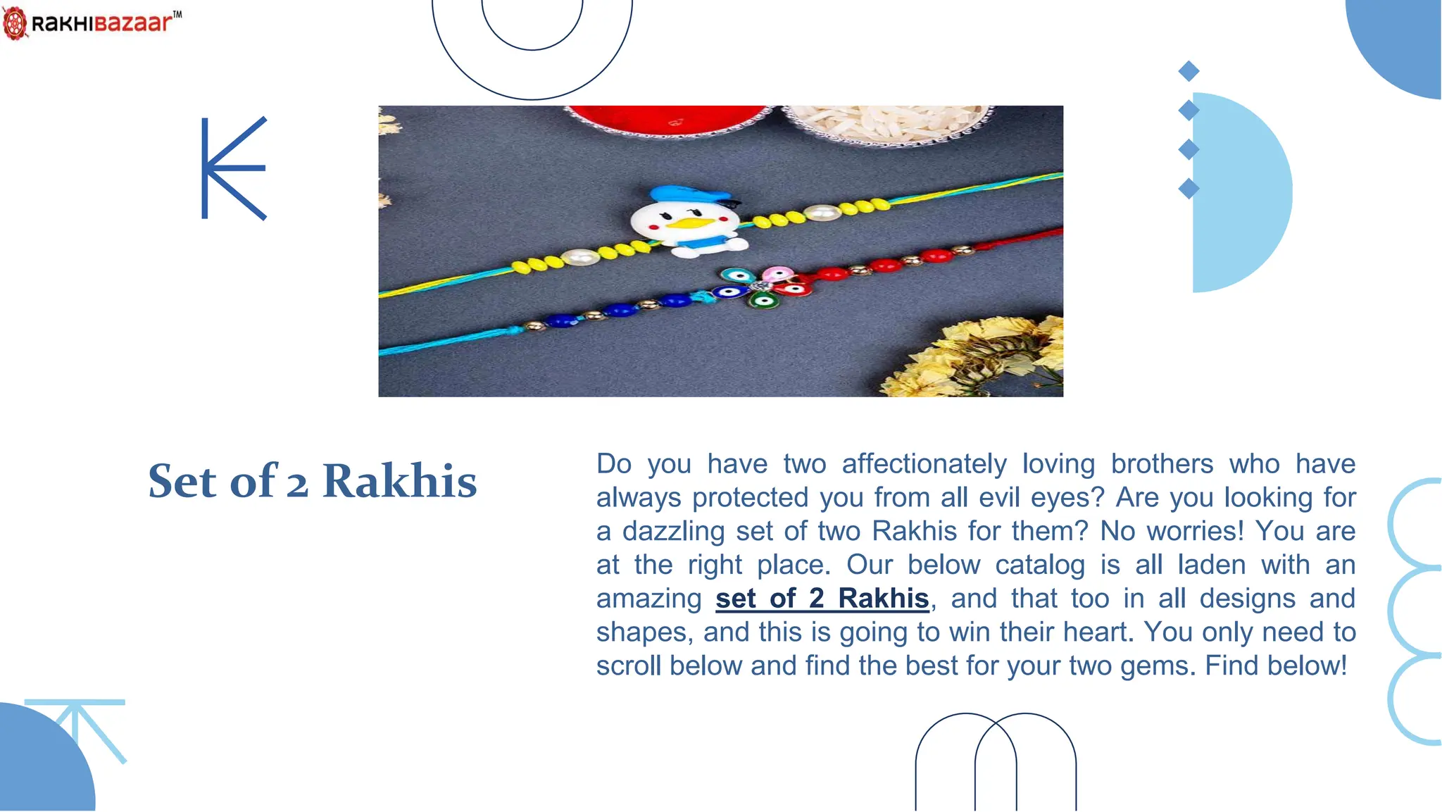 Rakhi sets symbolizing the bond of love.pdf