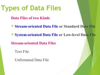 File in C Programming | PPT