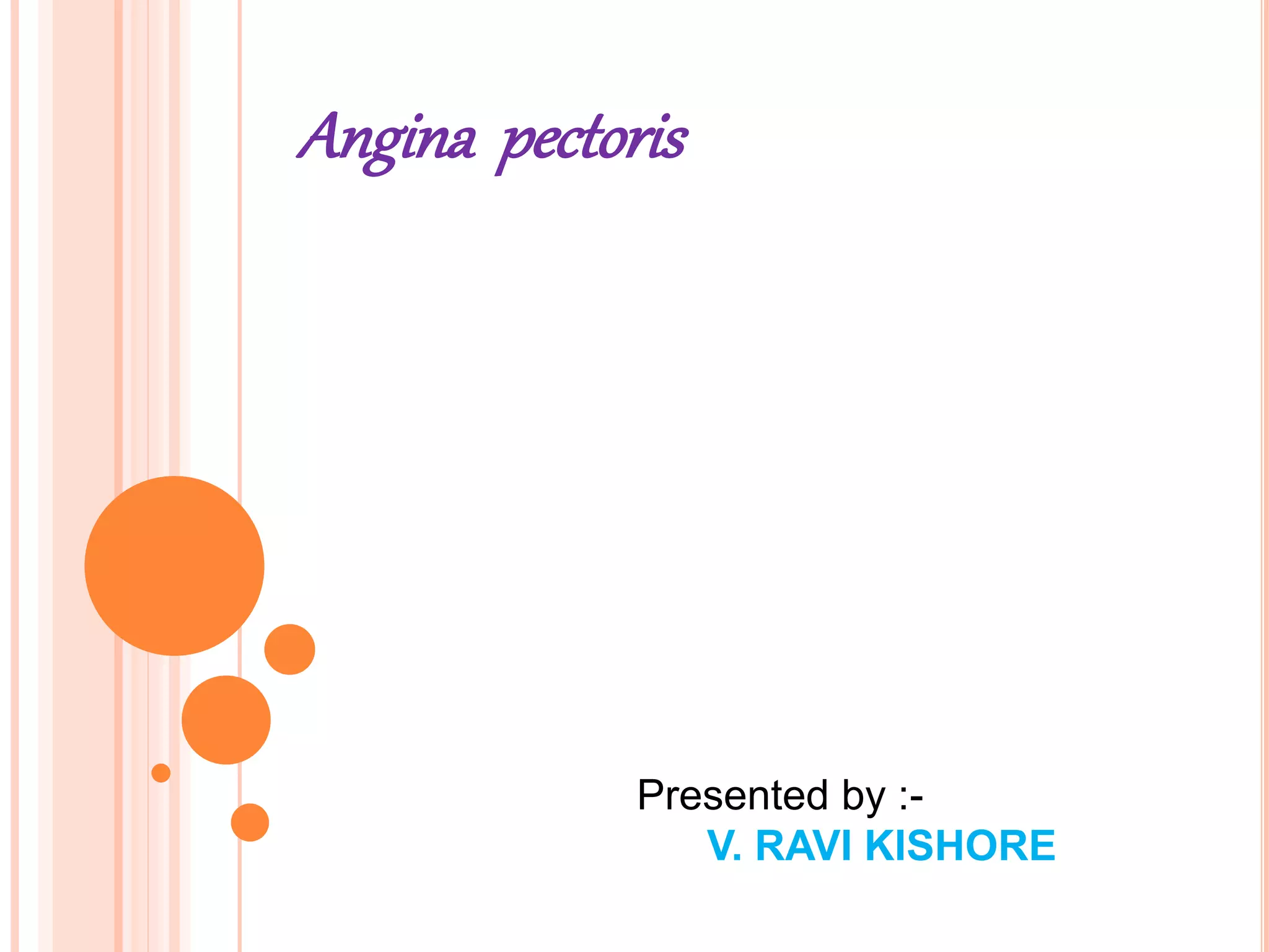 angina pectoris ppt | PPTX