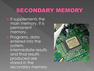 TYPES OF MEMORIES AND STORAGE DEVICE AND COMPUTER | PPT