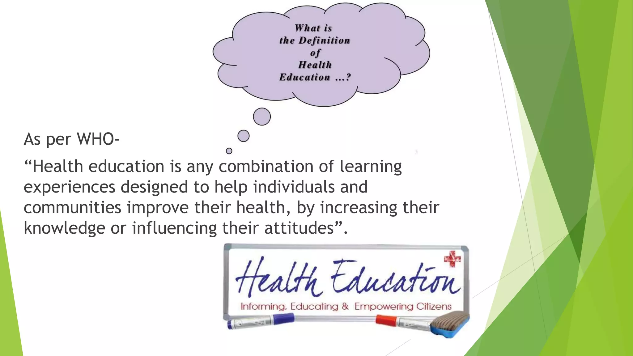 Health Education with individual, Family and Community | PPTX