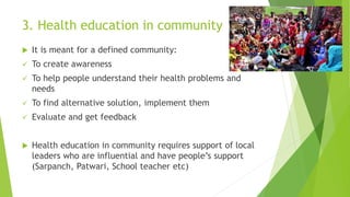 Community Health Education