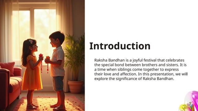Raksha Bandhan Celebrations PPT festival | PPTX
