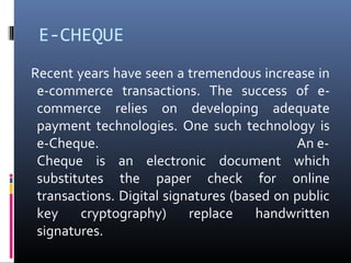 e-cheque | PPT