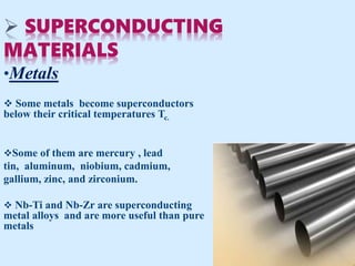 superconductors | PPTX