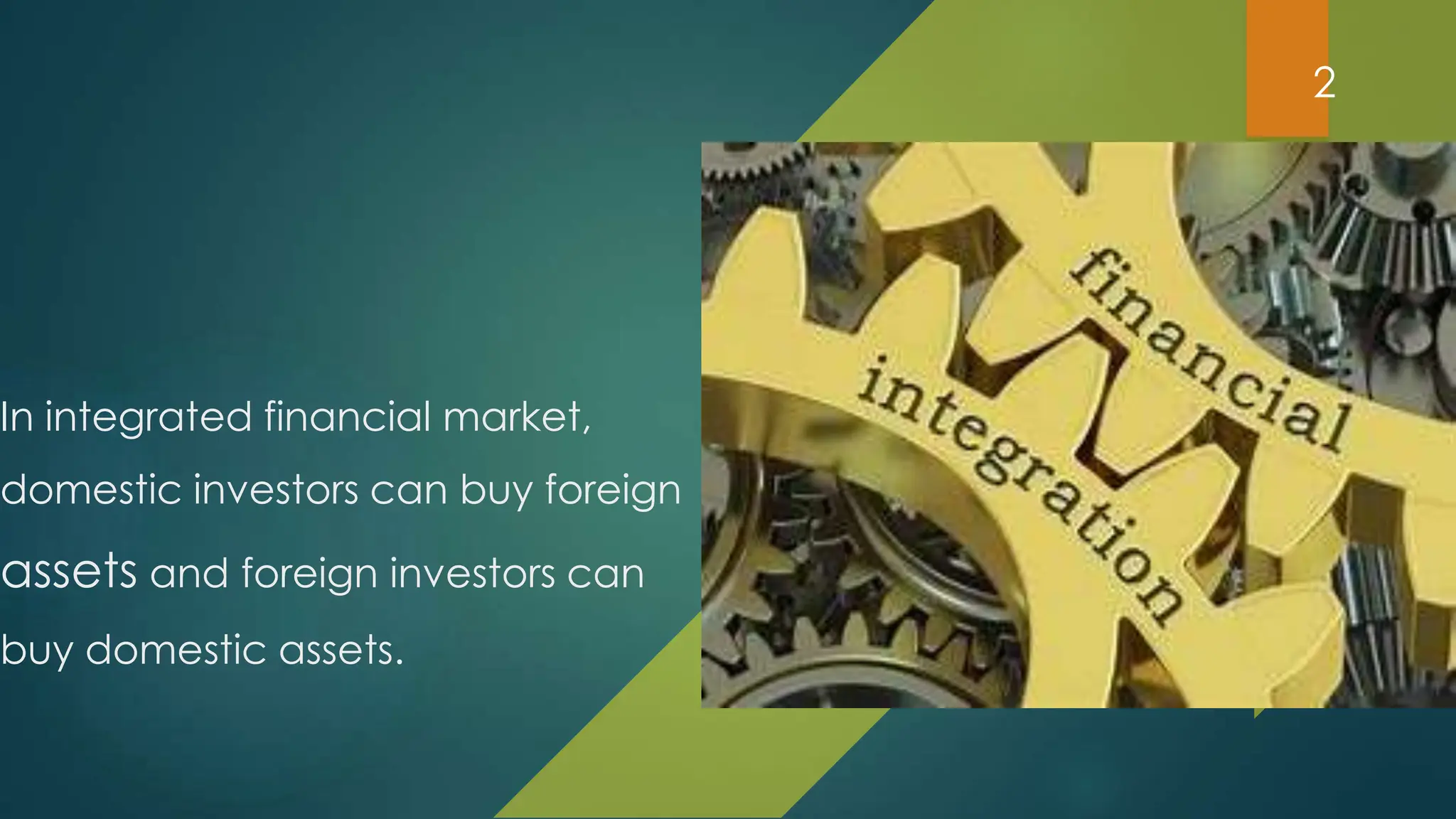 INTEGRATION OF FINANCIAL MARKET | PPTX