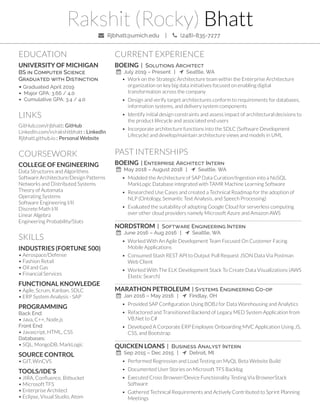 Rakshit (Rocky) Bhatt Resume | PDF