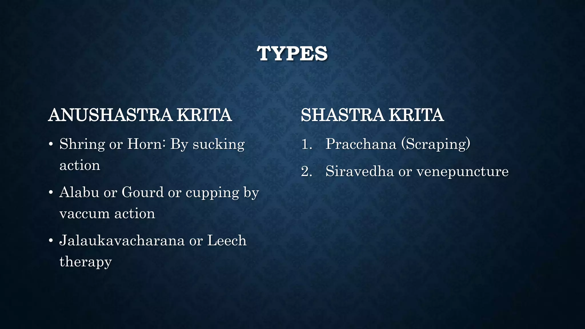 Concept of Rakta Mokshana | PPTX