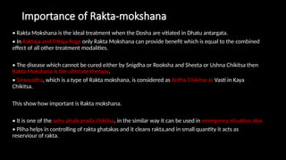 Raktamokshana types and method in shalyatantra ayurvedic | PPTX