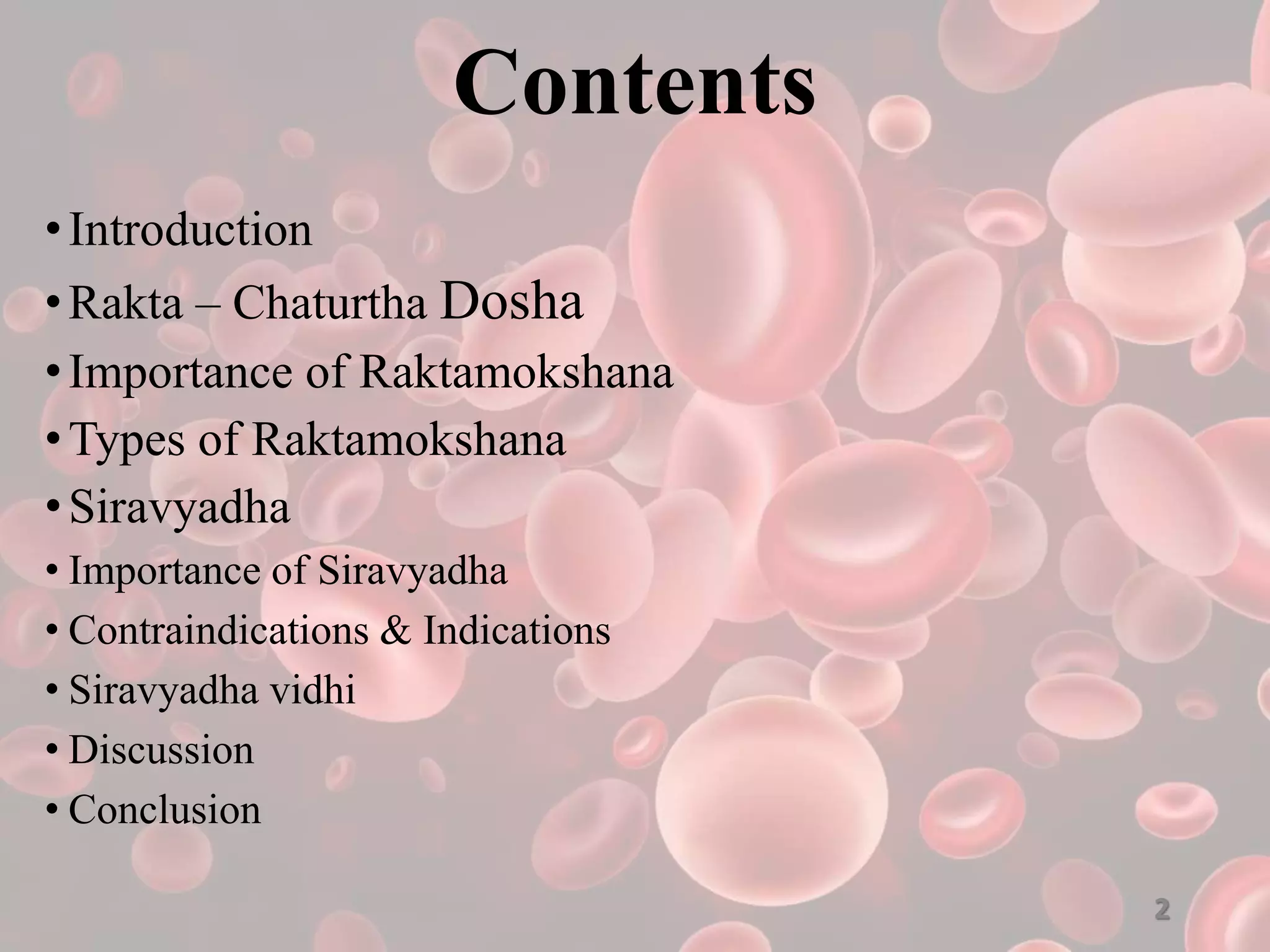 Rakta mokshana - Siravyadha | PPTX