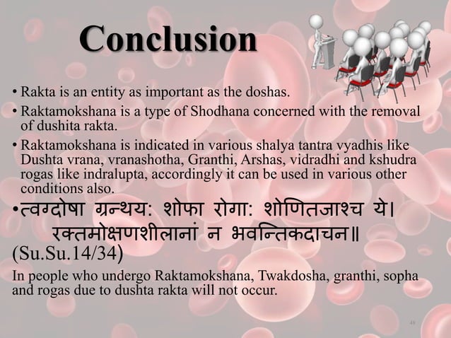 Rakta mokshana - Siravyadha | PPTX | Blood Disorders | Diseases and ...