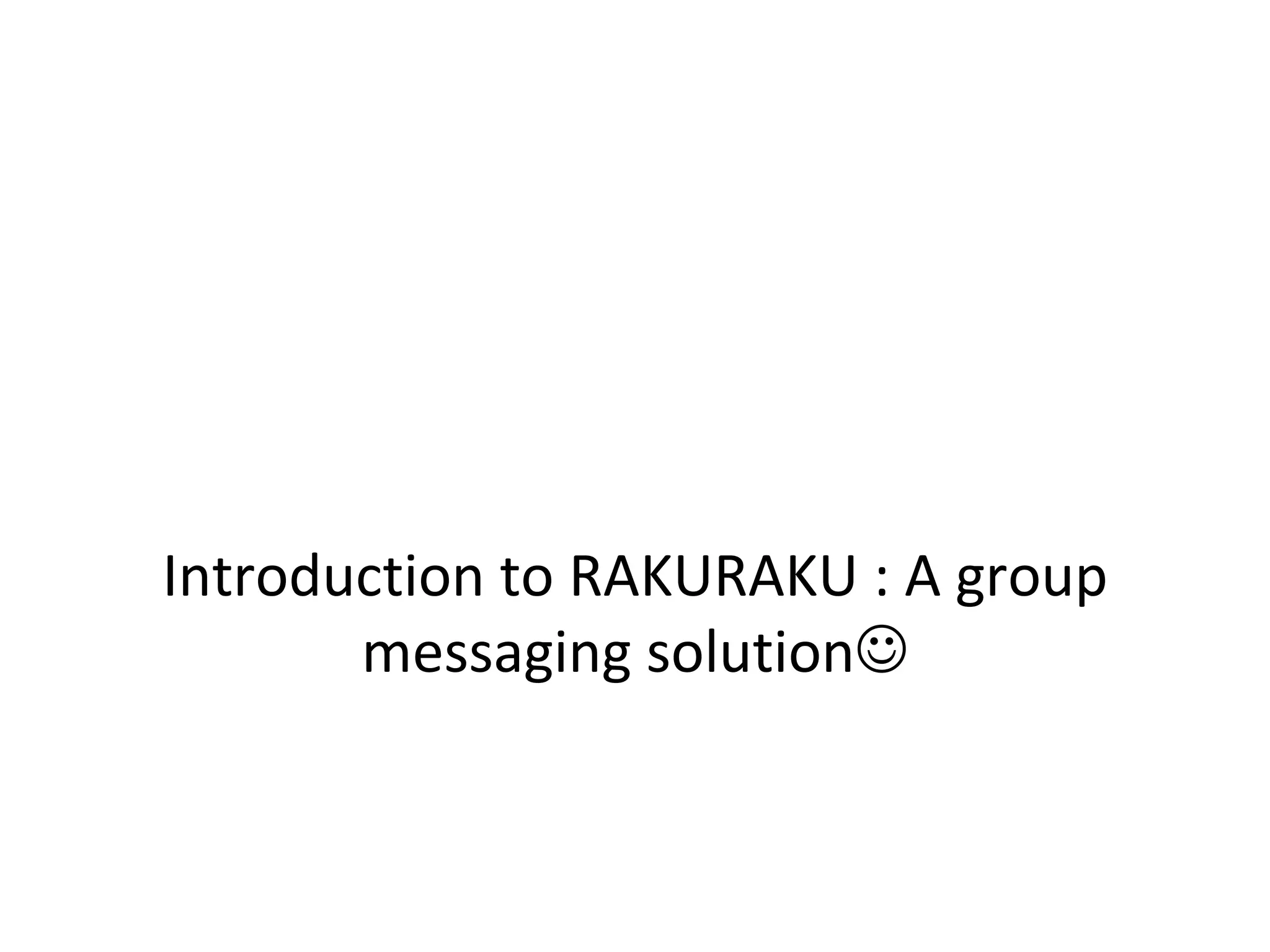 Raku Raku School Ppt Ppt