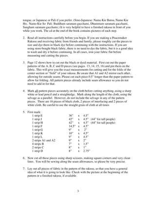 Rakusu pattern | PDF