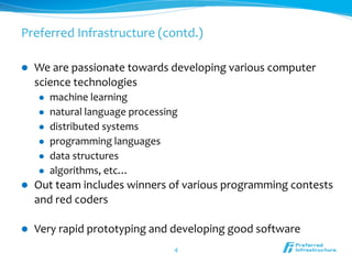 Jubatus: Realtime deep analytics for BIgData@Rakuten Technology ...