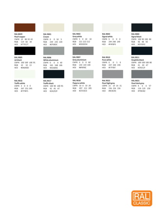 RAL CLASSIC | PDF