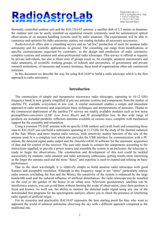 Radio Astronomy and radio telescopes | PDF