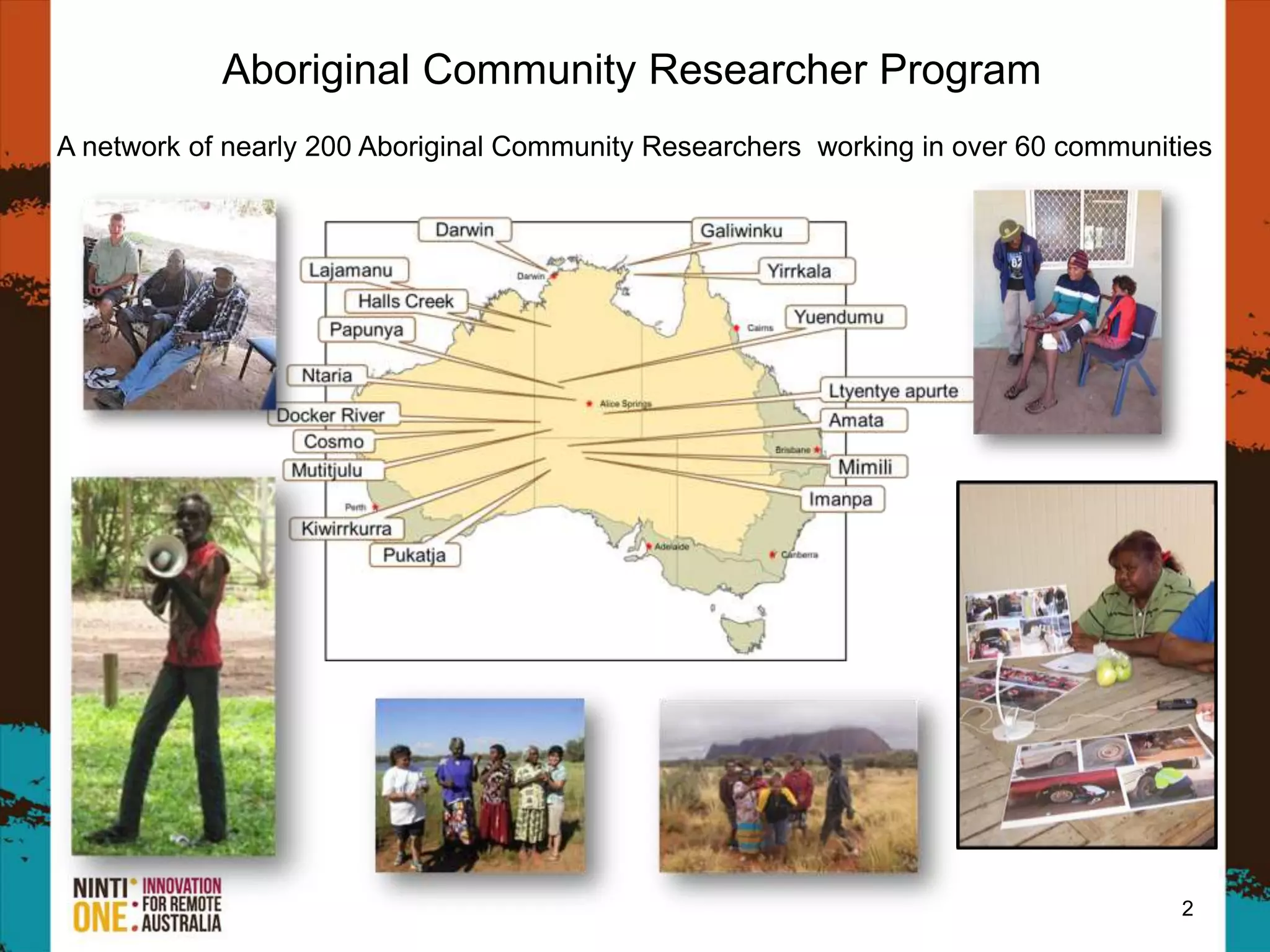 Remote Australia Live City - Aboriginal Community Researchers | PPTX