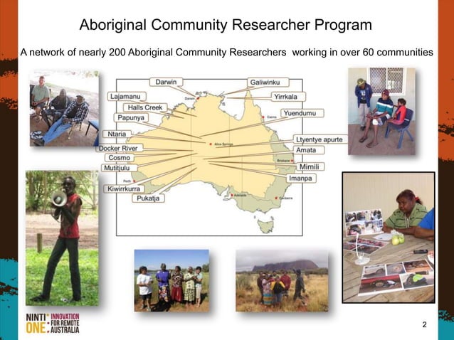 Remote Australia Live City - Aboriginal Community Researchers | PPTX