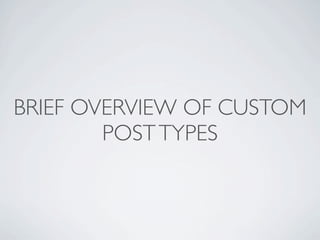 Extending Custom Post Types | KEY
