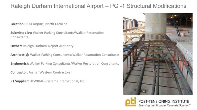 Raleigh Durham International Airport – PG-1 Structural Modifications | PPTX