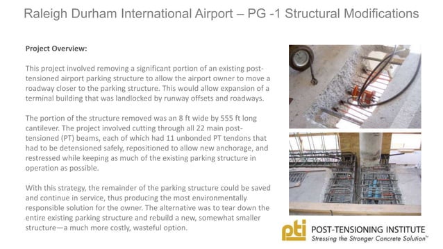 Raleigh Durham International Airport – PG-1 Structural Modifications | PPTX