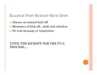 Raleigh Budget Kick-Off Presentation | PDF