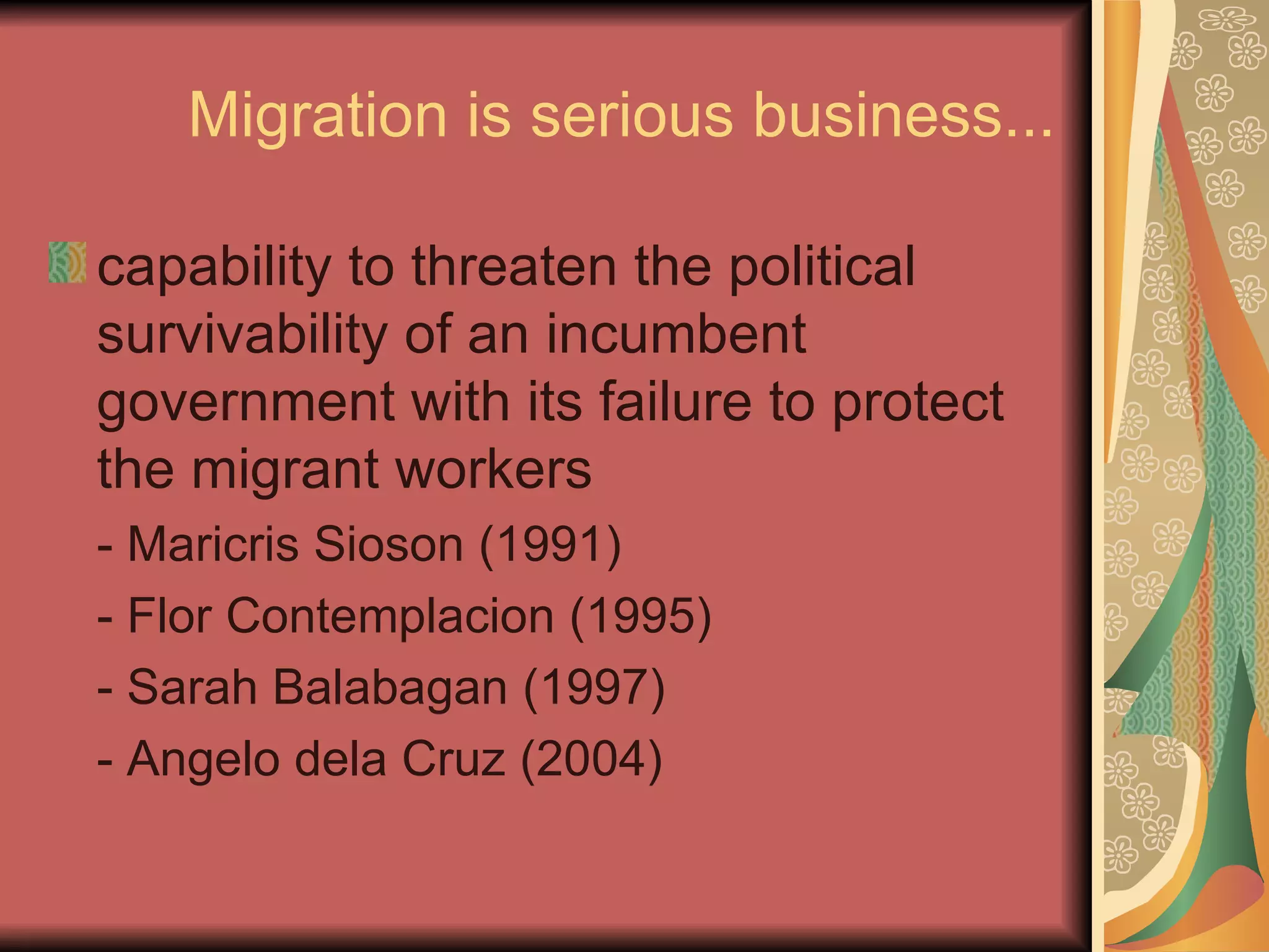 Gender Dimension of Migration | PPT