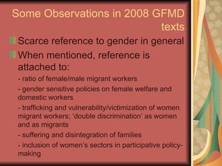 Gender Dimension of Migration | PPT