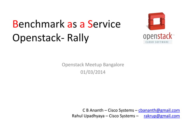 Rally - Benchmarking_as_a_service - Openstack meetup | PPT