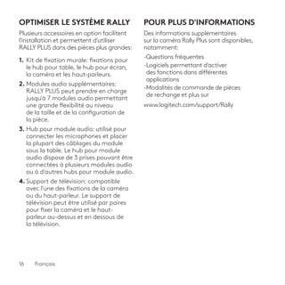 Logitech Rally Plus configuration guide EN/FR | PDF