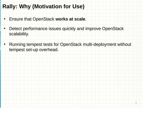 Rally: OpenStack Benchmarking | PPT