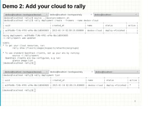 Rally: OpenStack Benchmarking | PPT | Free Download