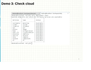 Rally: OpenStack Benchmarking | PPT