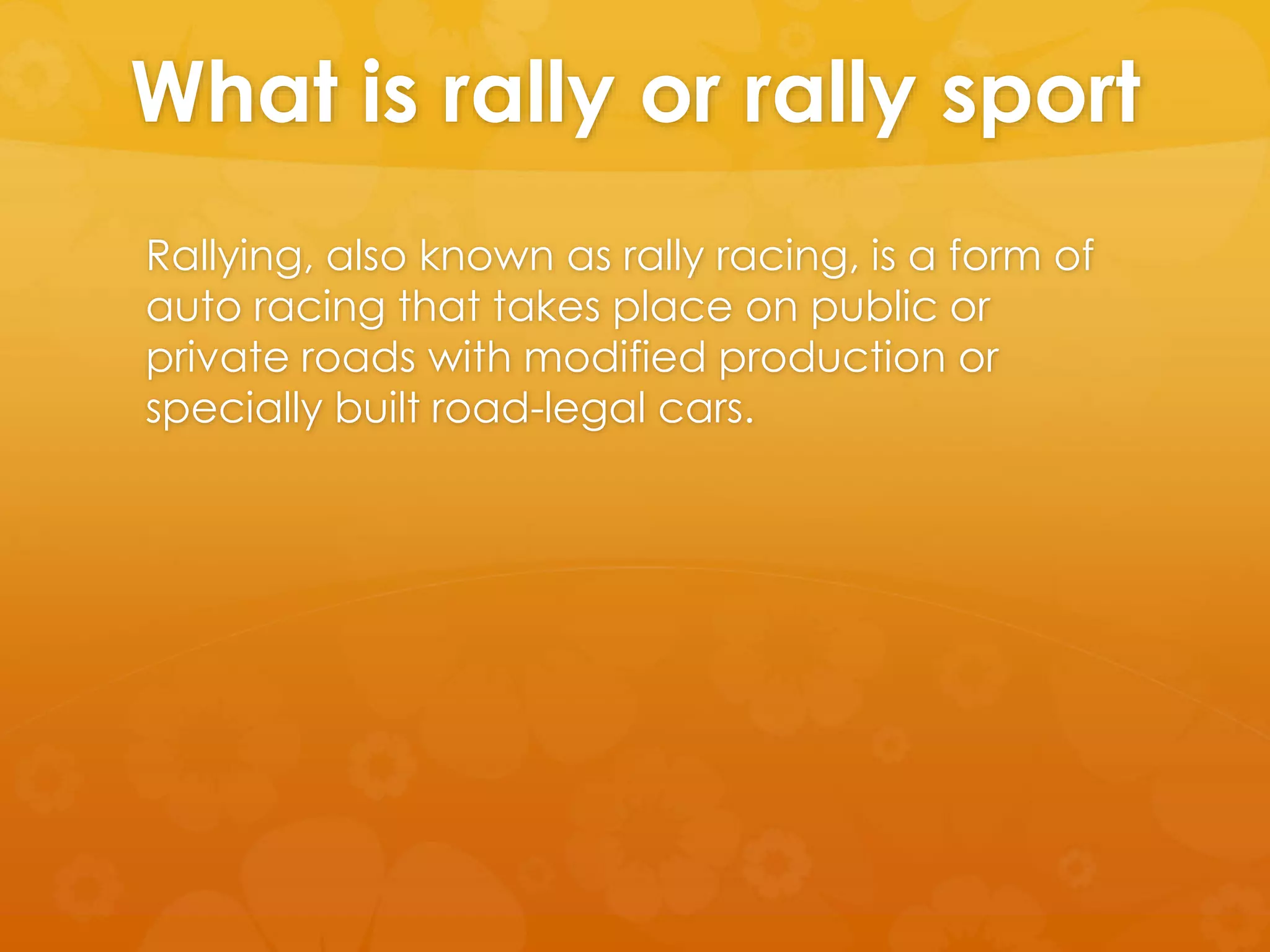 Rally presentation | PPTX