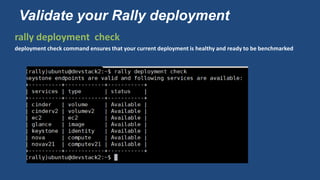 Benchmarking Openstack Installations using Rally | PPT