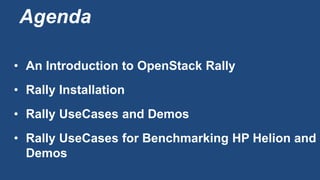 Benchmarking Openstack Installations using Rally | PPT