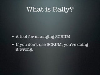 Rally - How to use it | PDF