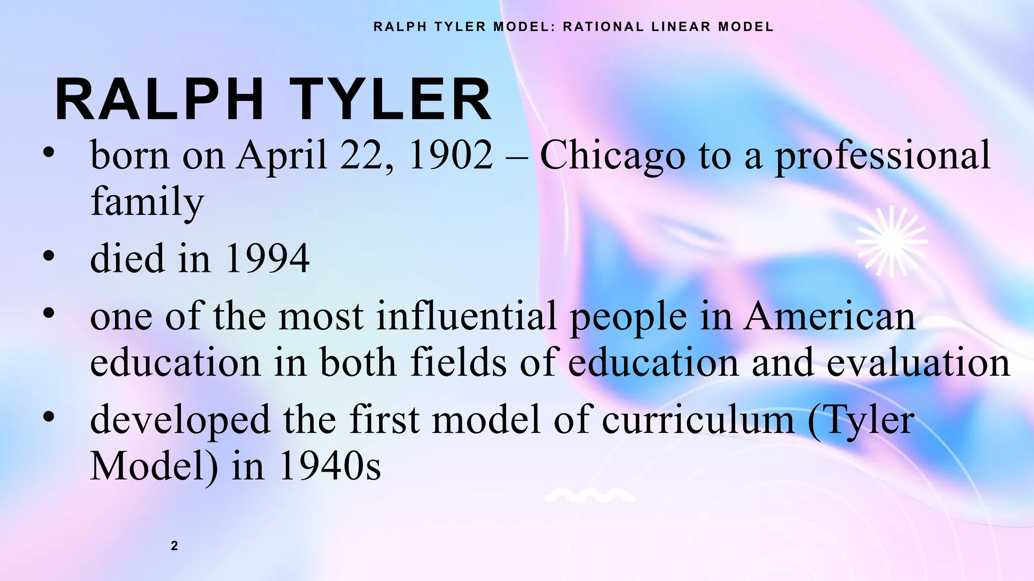 RALPH-TYLERS-MODEL. power point presntation | PPTX