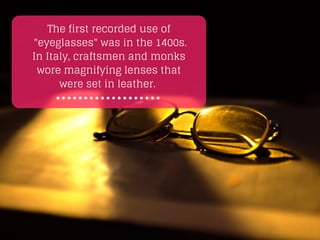 Eyewear Through the Ages | PDF | Eye and Vision Conditions | Diseases ...
