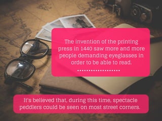 Eyewear Through the Ages | PDF | Eye and Vision Conditions | Diseases ...