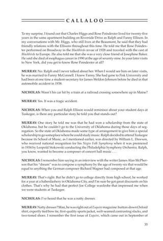 Ralph Ellison Remembered: An Interview with Albert Murray Xavier ...